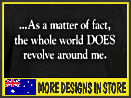 Funny T-shirts tees Men's t-shirts Novelty tee Singlets WORLD REVOLVES ...