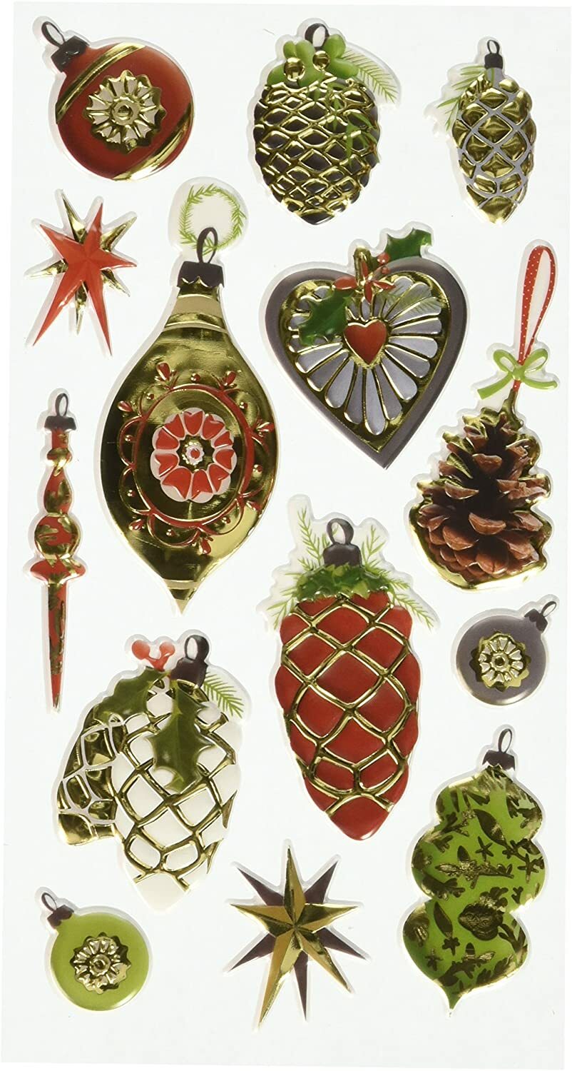 Christmas 💜 Scrapbook Stickers Crafts XMAS Jolee's Soft Spoken U Choose ...