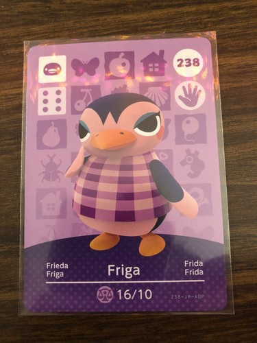 238 Friga Animal Crossing Amiibo Series 3 Card Unused Unscanned ...