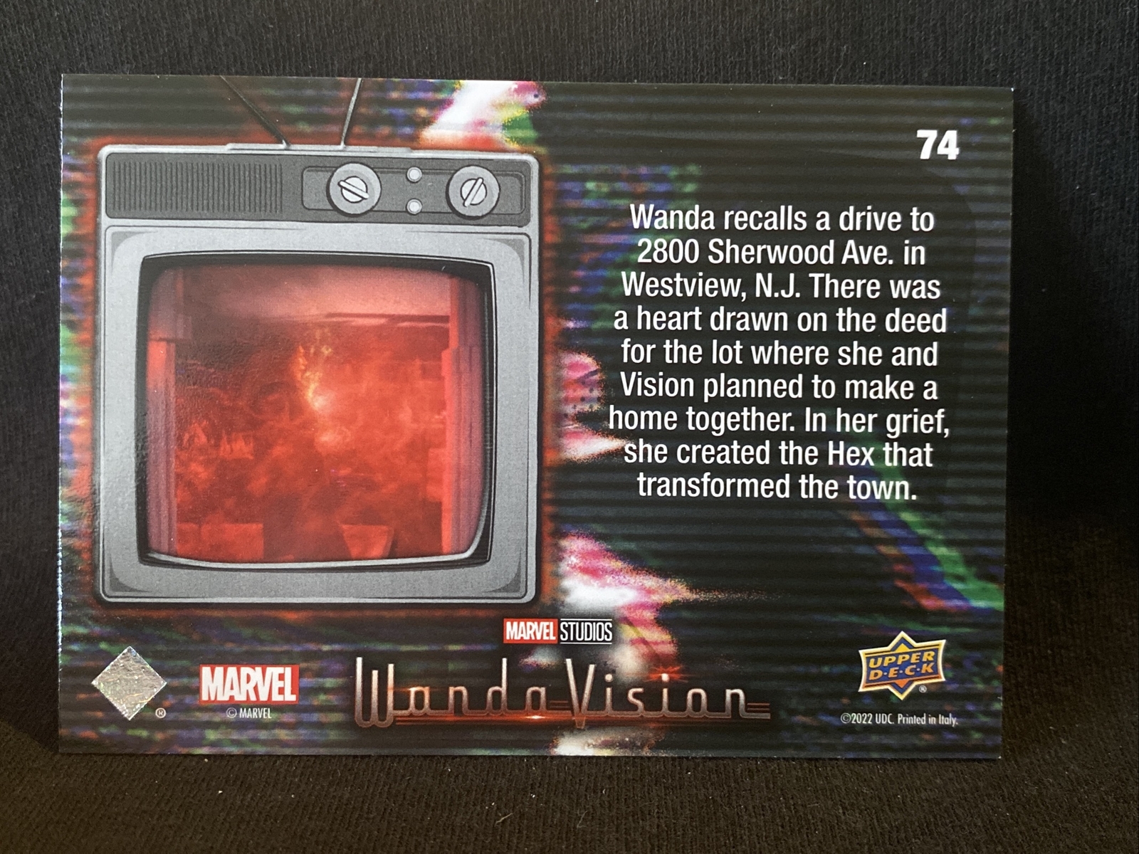 Upper Deck Marvel Studios Wanda Vision Mind Stone Yellow 74 To Grow Old ...