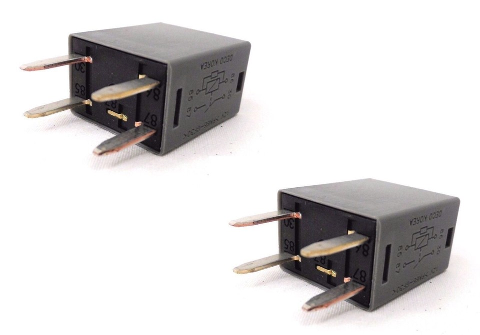 GM 13500127 Multi Use Relay 12V 4-Pin / 4-Terminal 0247 Two-Pack | eBay