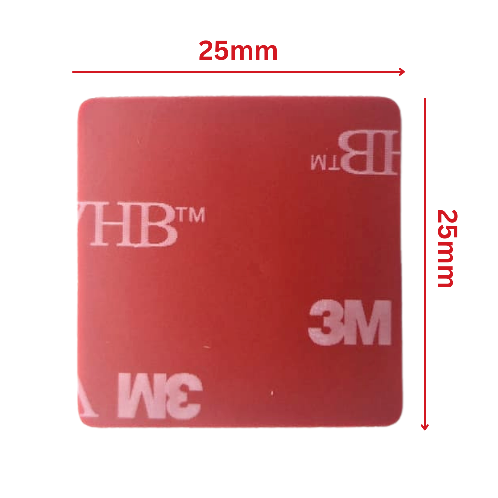 Double Sided 3M Sticky Pads Self Adhesive VHB Stickers 25x25mm Square ...