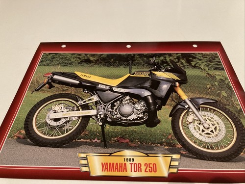Yamaha TDR250 1989 Tdr 250 Form Card Motorbike Passion Collection Atlas ...