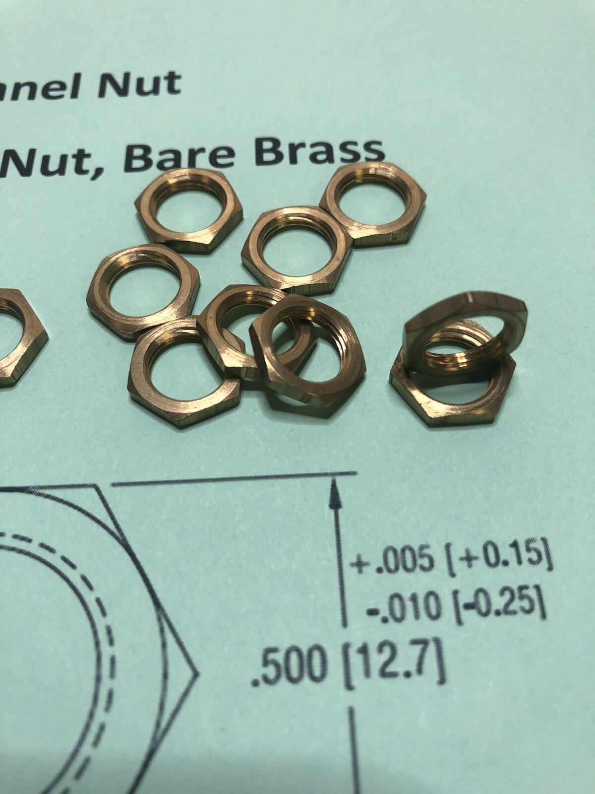 (10ea) 3/8-32 Brass Electrical Panel Nut | eBay