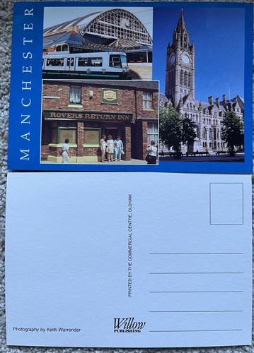 Manchester Trams/Coronation Street Blank Postcard | eBay UK