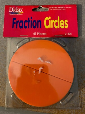 Didax Fraction Circles 41pcs New in Package | eBay