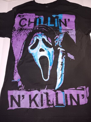 Ghost Face Chillin' N' Killin' Short Sleeve T Shirt Icon of Halloween ...