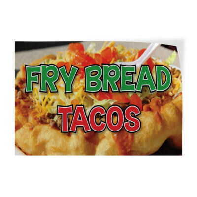Decal Stickers Fry Bread Tacos Restaurant Cafe Bar Vinyl Store Sign ...