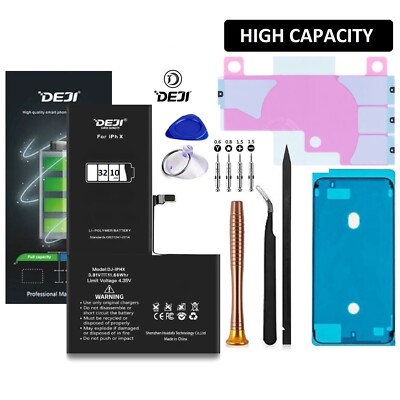 iPhone Battery 6 6s 7 8 X XS XR SE 11 12 13 14 PLUS PRO MAX DEJI High ...