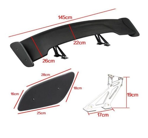 For 2000-2022 Hyundair Accent - ABS Post Universal Wing GT Universal ...