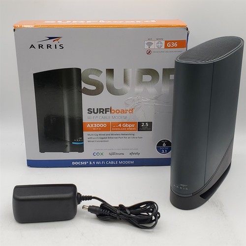 ARRIS (G36) Cable Modem Router Combo Multi-Gigabit WiFi 6 (AX3000) -NOT ...