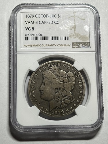1879-CC Vam-3 Capped CC Morgan Silver Dollar NGC VG8 Carson City Mint ...