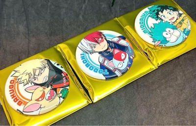My Hero Academia Glitter Pinback Buttons Todoroki Bakugo Deku ...