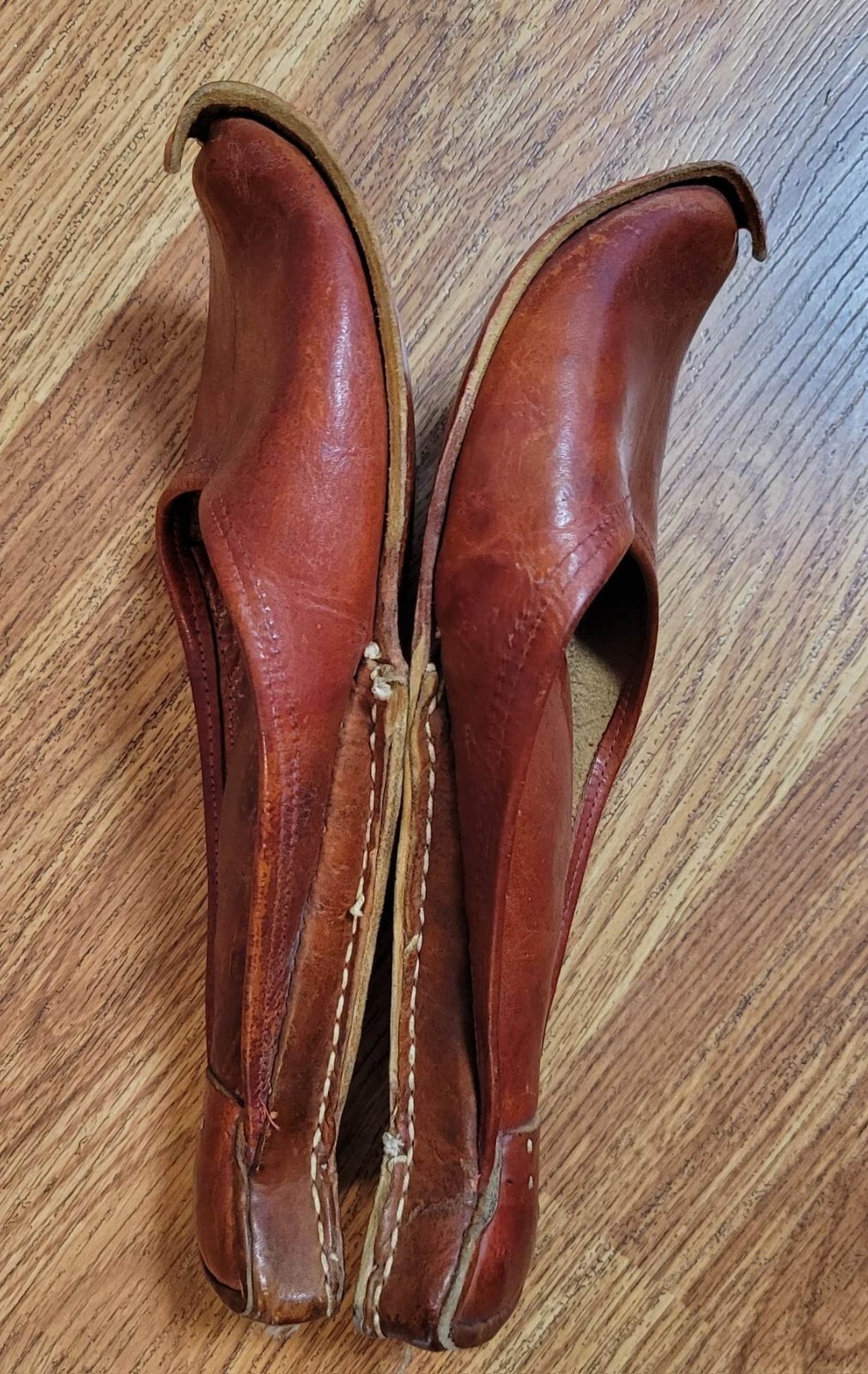 Rare!! Antique Traditional Leather Woman's Slippers - Gem