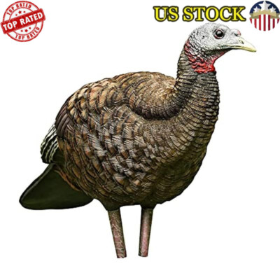 Lifelike Turkey Decoy Collapsible Dura Rubber 24 Inch Stake Carrying ...