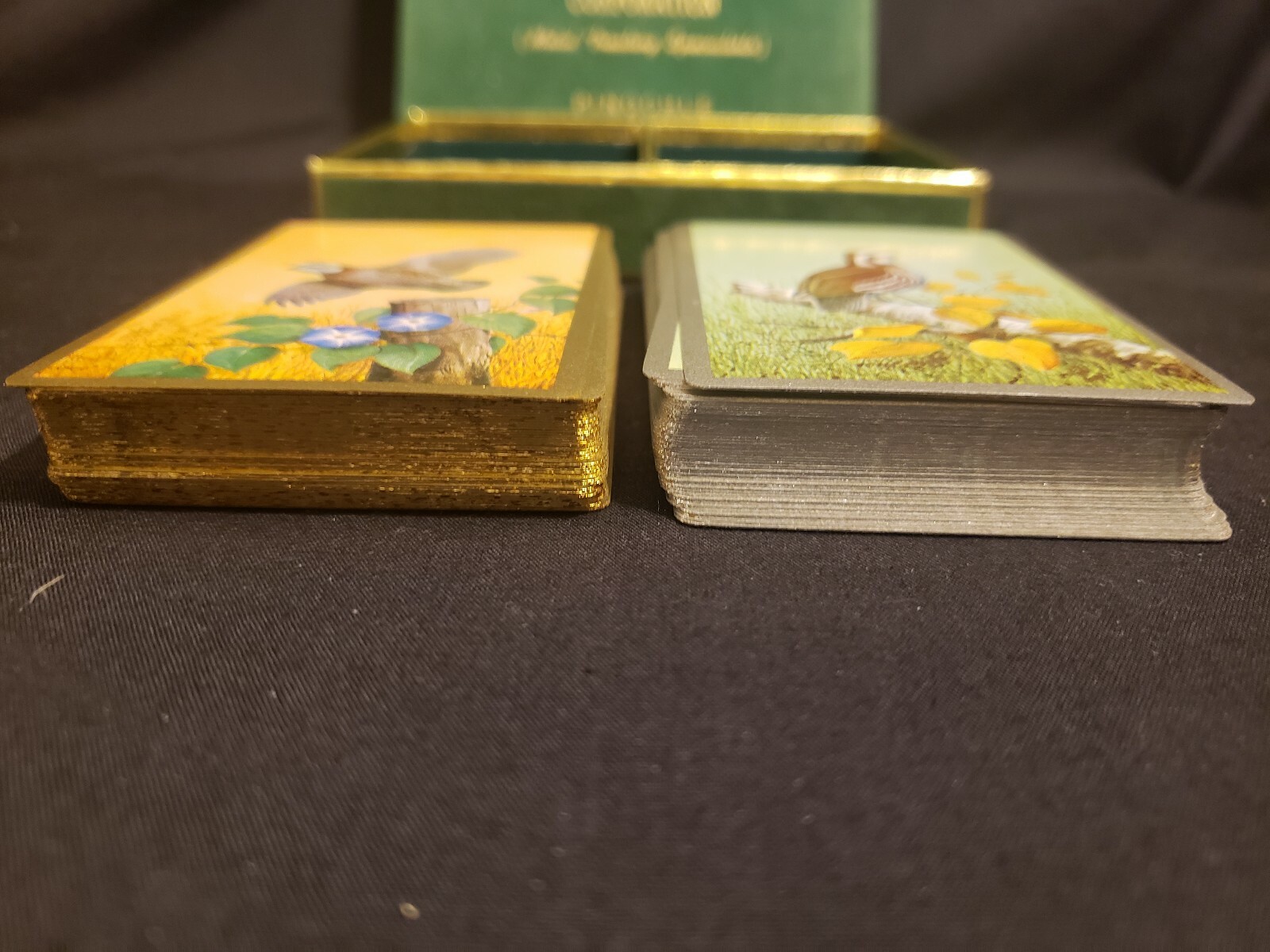 Vintage Congress Gold Silver Edge 606 Playing Cards Commercial Steel ...