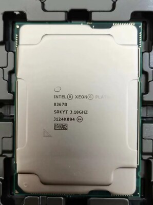 Intel Xeon Platinum 8367B CPU processor 32 cores 64 threads 3.1g 300w ...