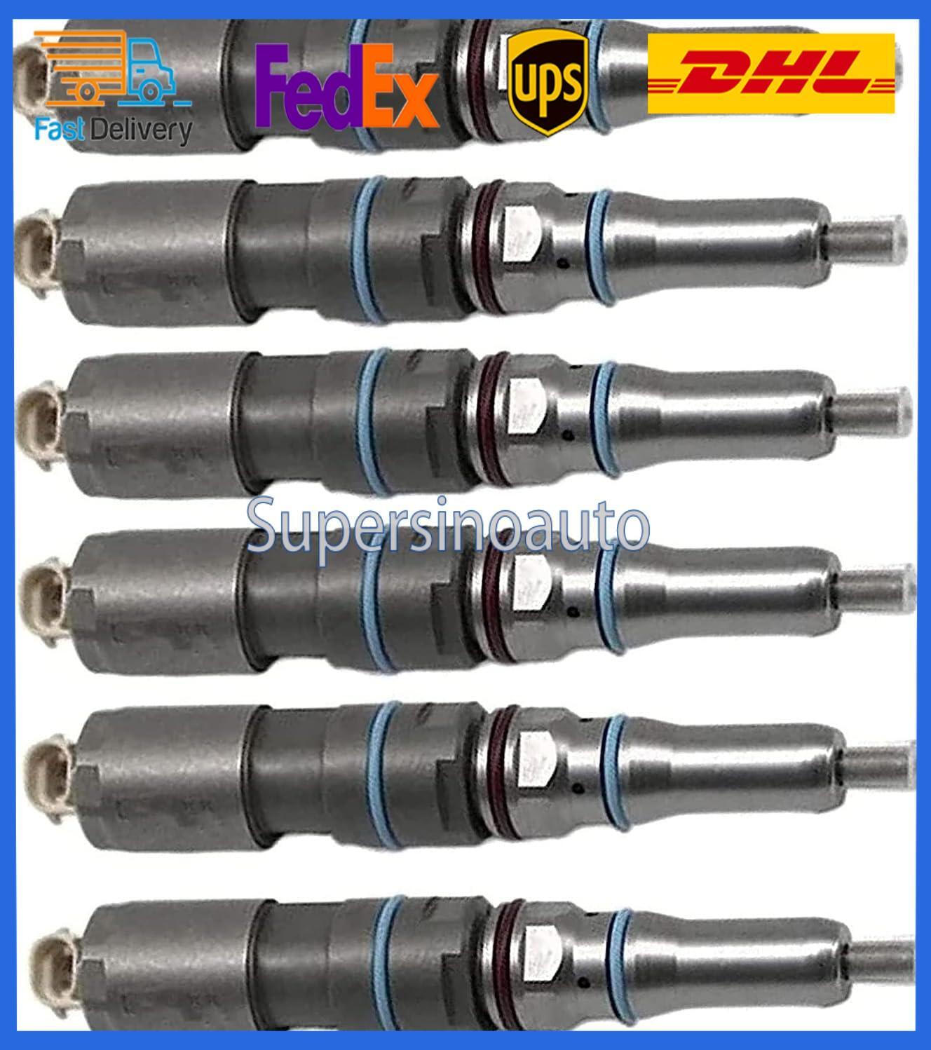 6X Fuel Injector 456-3509 for Caterpillar C9.3 Engine D6T D7E E336F ...