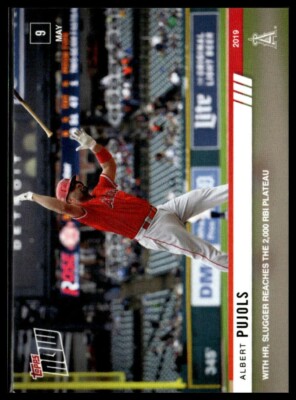 2019 Topps Now 204 Albert Pujols Los Angeles Angels 2,000 RBI HR PR ...
