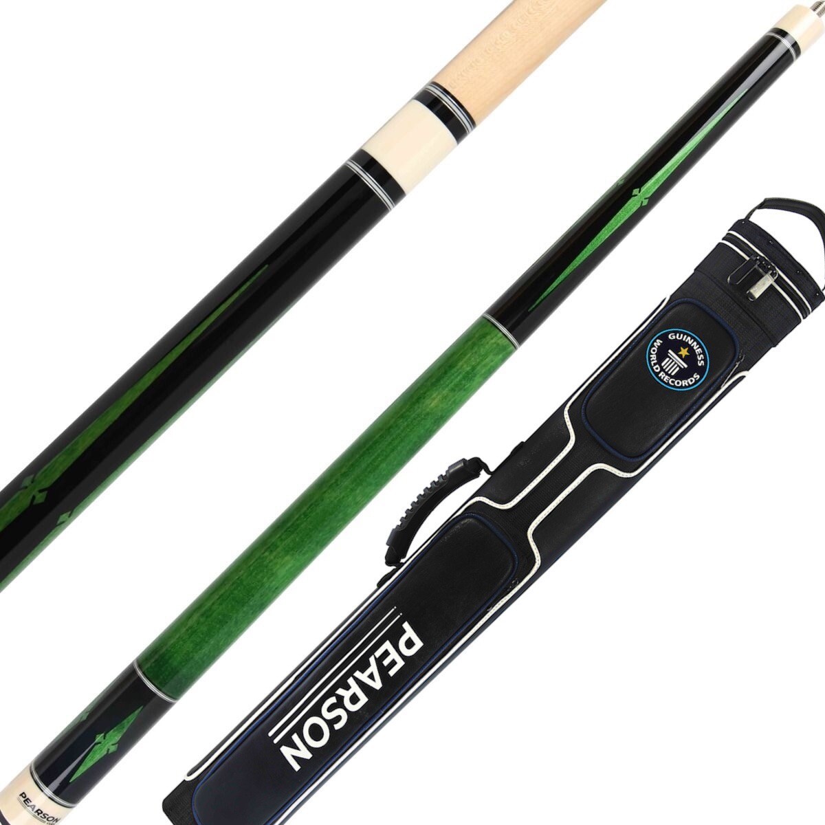 Pearson PP-GRN Players Billiards Pool Cue Stick w/ 2Bx2S World Record ...
