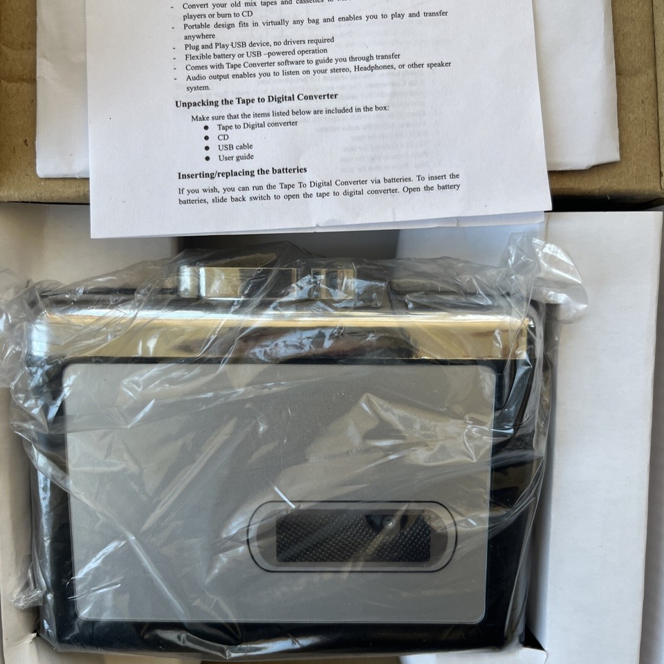 Tape to MP3 PC USB Cassette Capture CD File Converter Digital Audio ...