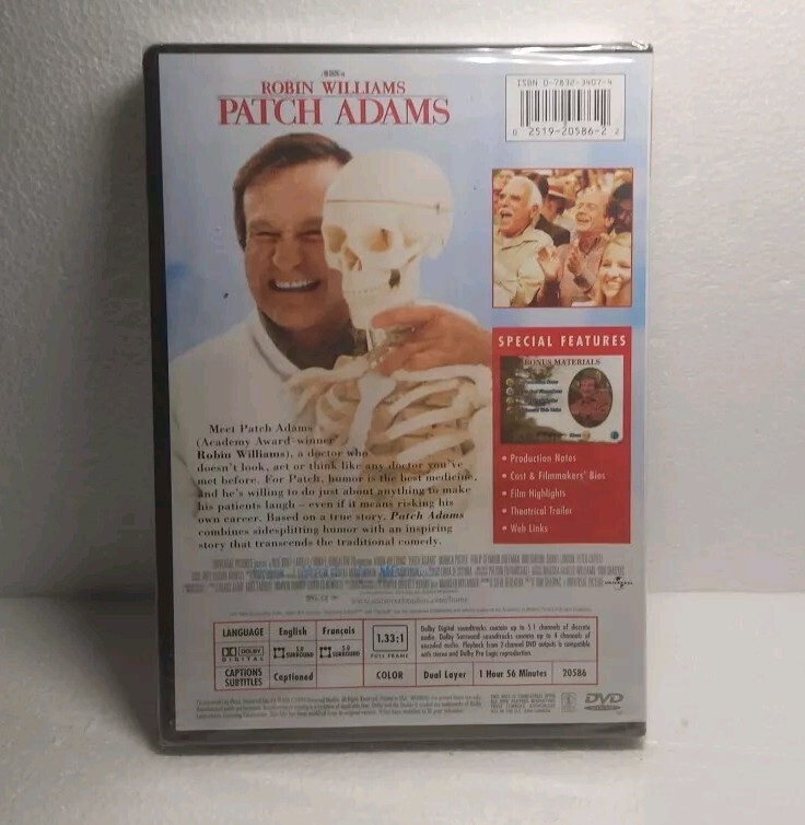 Patch Adams (DVD, 1999, Full Frame) Robin Williams Universal Studios USA 25192058622| eBay