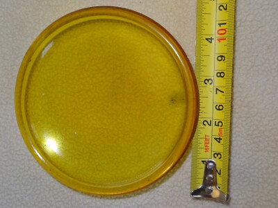 Yellow Light Glass Lens - 4 3/4" Diameter | eBay