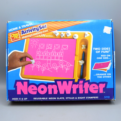 Ohio Art Neon Writer Activity Set Home Travel Vintage 1992 NEW OPEN BOX ...