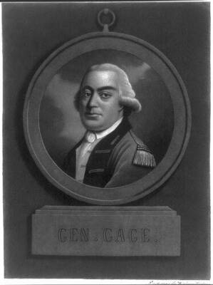 General Thomas Gage,1721-1787,wearing uniform,United States Revolution ...