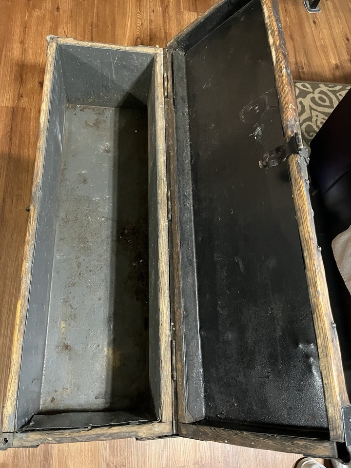 Vanderman Large Strong Box Trunk Railroad Stagecoach Bullion Crate | eBay