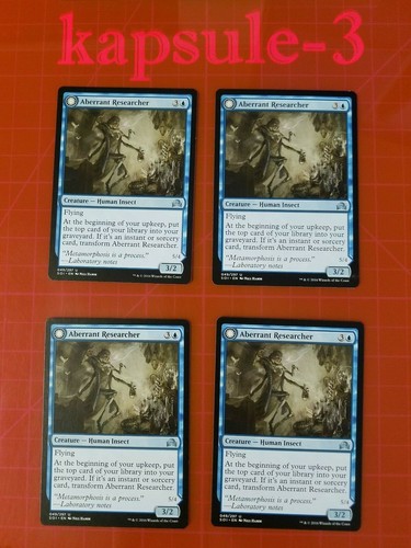 4x Aberrant Researcher // Perfected Form | Shadows over Innistrad | MTG ...
