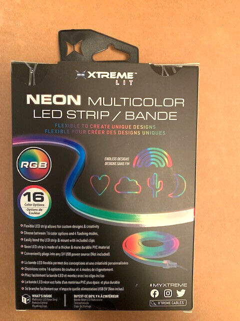 BRAND NEW SEALED! 4 boxes Xtreme LIT NEON Multi-Color LED Light Strip ...