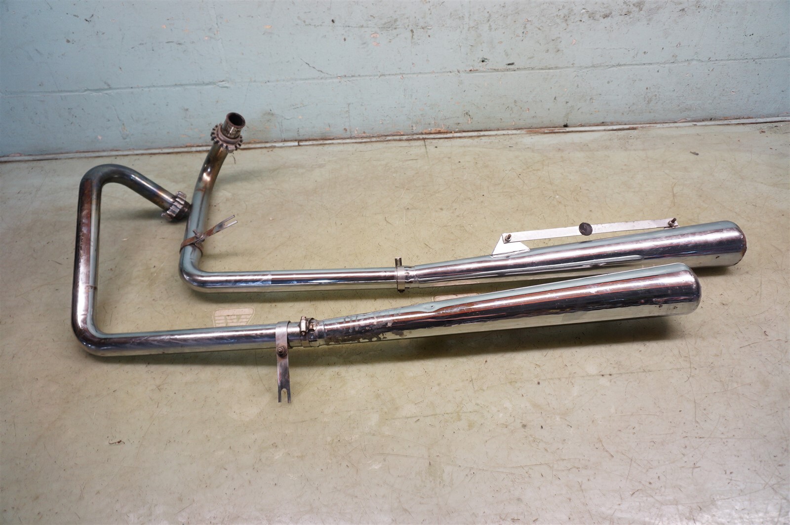 1974 Norton Commando 850cc 850 MKII MK2 MK Roadster *2819 Exhaust Pipes ...