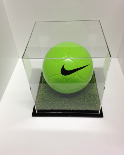 Soccer Football A-League Display Case Acrylic Perspex with Synthetic ...