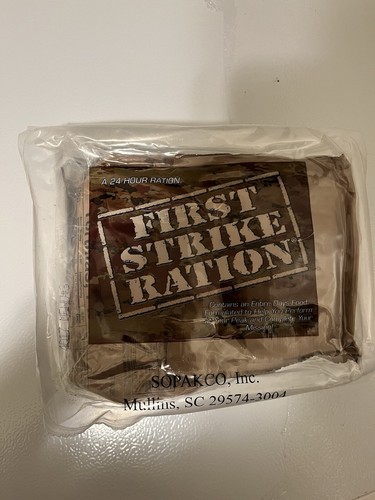 2 First Strike 24 hour Ration New Sealed Packages Menu 3 And Menu 4 You ...