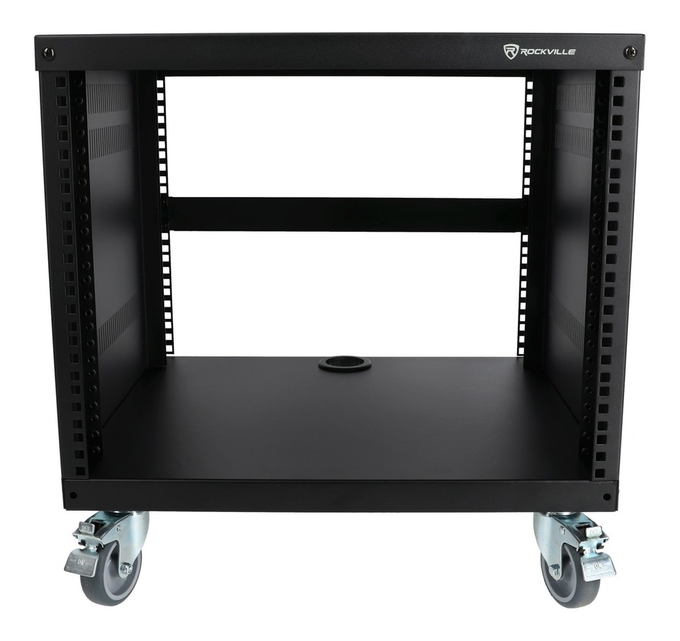 Rockville RR8U 8U Live Sound/Pro Recording Studio Rack Case w/Wheels ...