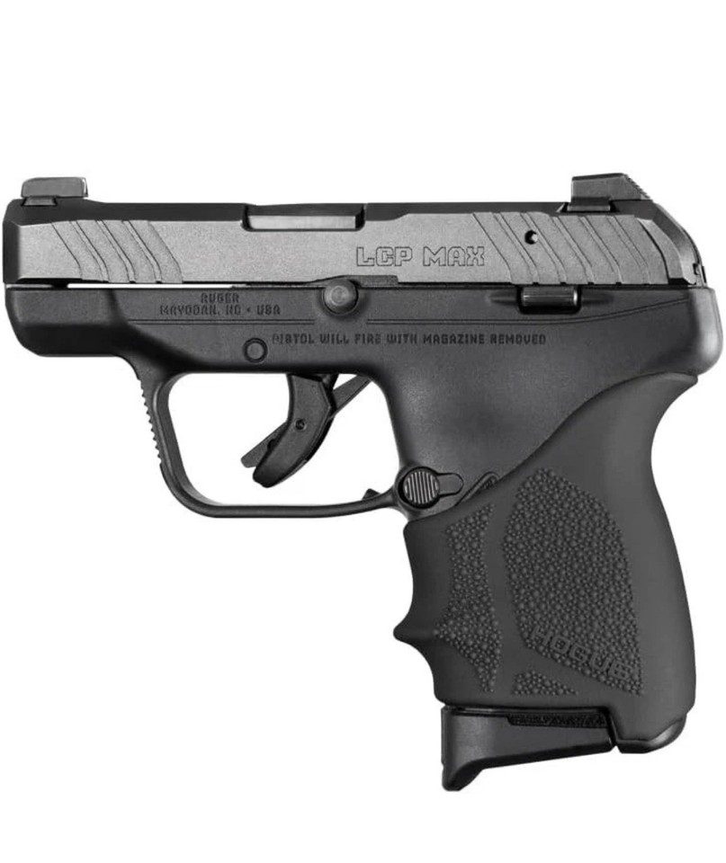 Hogue HandALL Beavertail Rubber Grip Sleeve For Ruger LCP MAX, Black ...