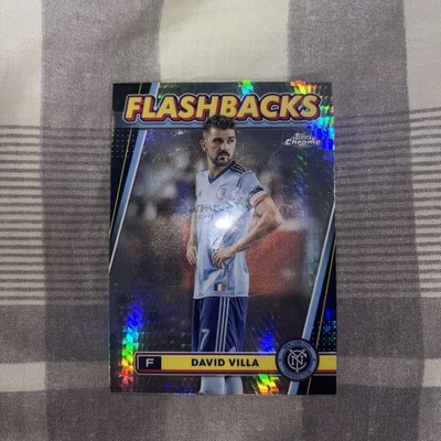 2024 Topps Chrome Mls - MLS Flashbacks David Villa #100 Prism Refractor ...