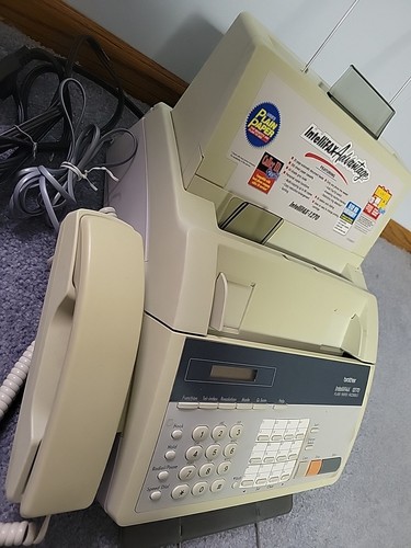 Brother IntelliFax 1270 Facsimile Fax Machine w/Handset & Extra Print ...