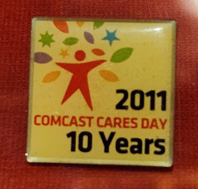 Comcast Cares Day 2011 10 Years Pin | eBay