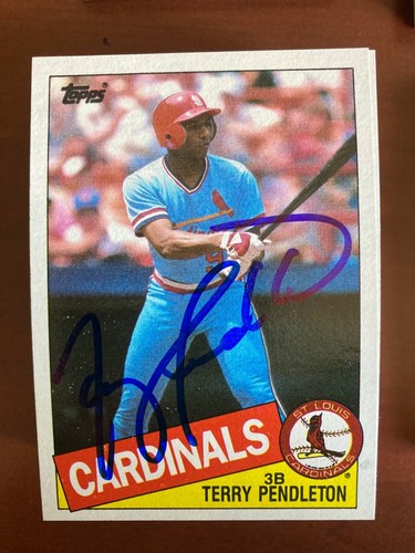 St. Louis Cardinals Terry Pendleton signed 1985 Topps Card | eBay