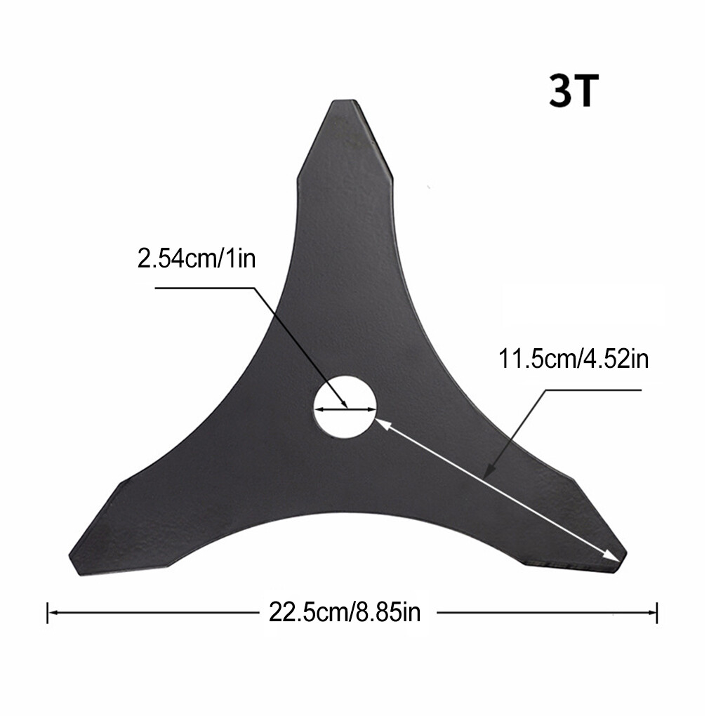 Mower Triangle Saw Blade Weed Eater Blade 3-Teeth Brush Cutter Trimmer ...