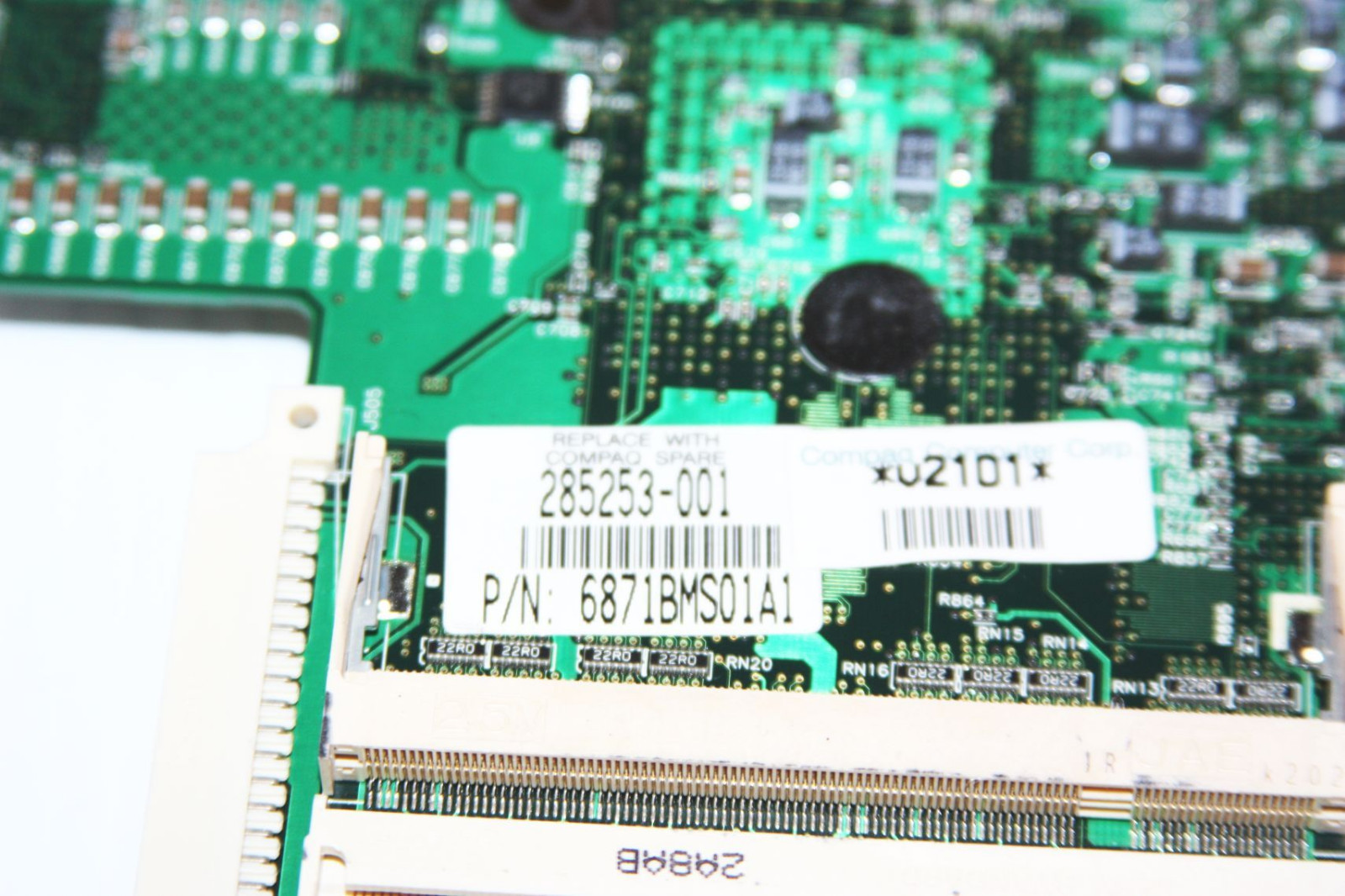 INTEL MOTHERBOARD #285253-001 6870BM107A1--COMPAQ EVO N800C/N800W/N800V ...