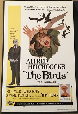 THE BIRDS Universal Masterprint Poster 11x17 Authentic ALFRED HITCHCOCK ...
