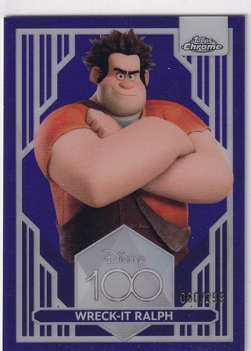 Topps Disney Chrome 100 Card No. 20 Wreck-It Ralph Purple Parallel 60/ ...