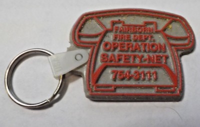 Rubber Advertising Key Fob - Fairborn Fire Department Operation Safety ...