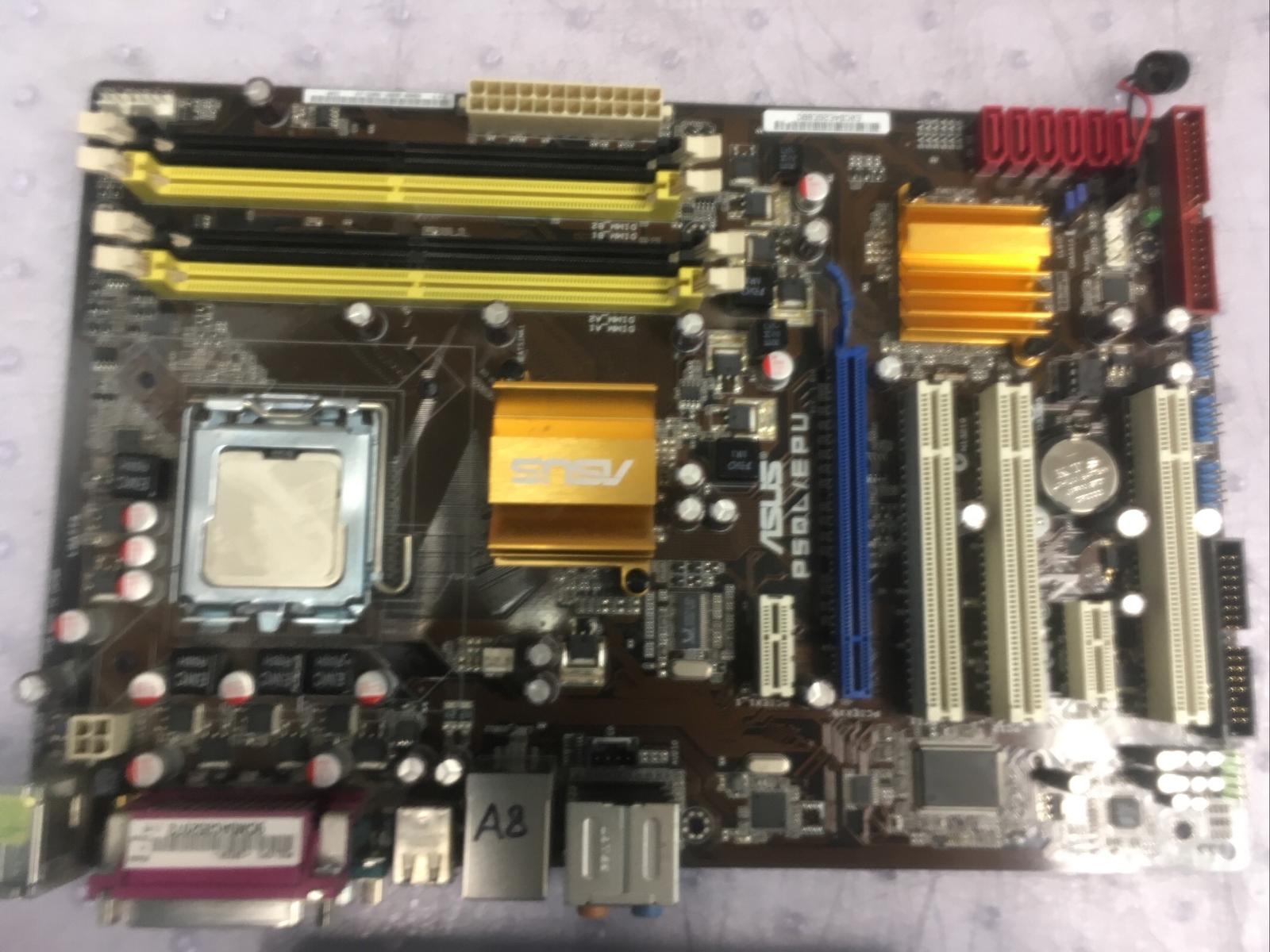+ ASUS P5QL/EPU MOTHERBOARD SPDIF OUT SOCKET 775 With INTEL E6500 CPU ...