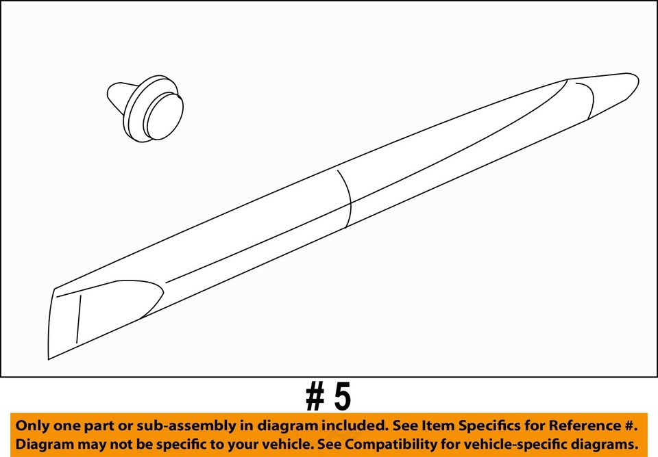 GM OEM 14-20 Impala Rear Door Exterior Trim-Molding 22795509 | eBay