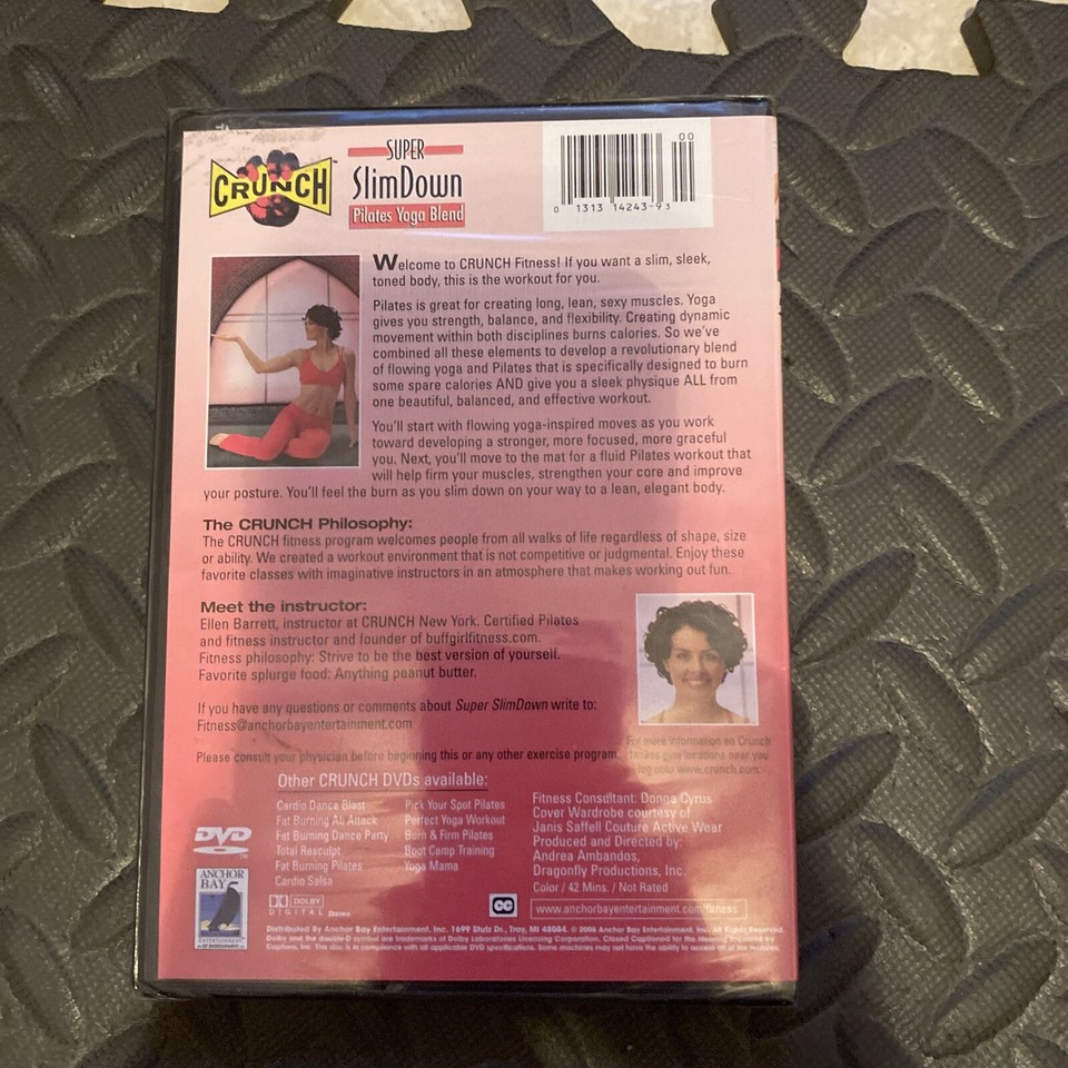 Crunch - Super Slimdown: Pilates Yoga Blend (DVD, 2006) 13131424393| eBay