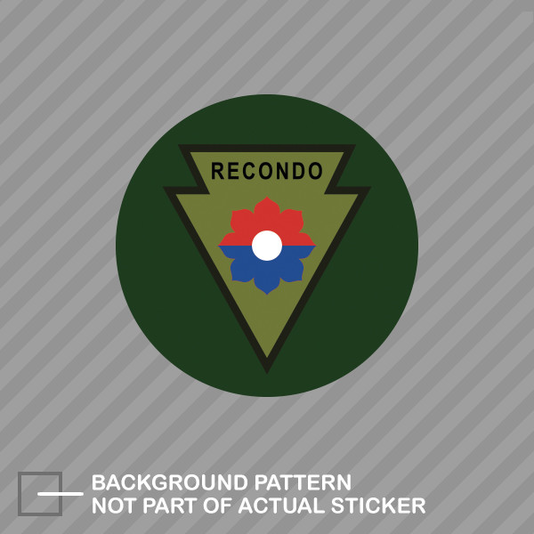 9th Infantry Division Insignia Recondo Sticker Decal Vinyl Old ...